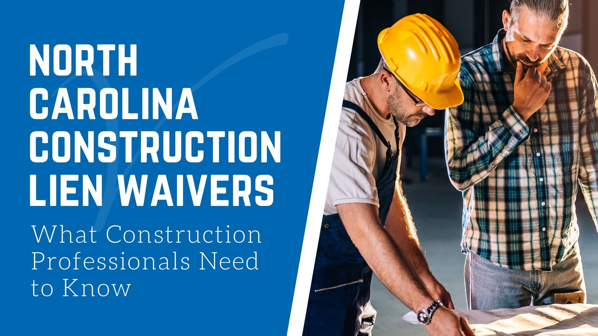 North Carolina Construction Lien Waivers What Construction 